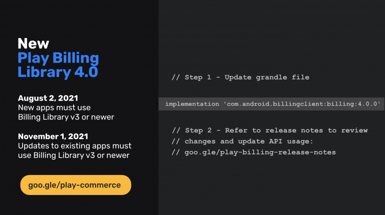 How to migrate to Google Play Billing Library 4.0.0. Technical guide.