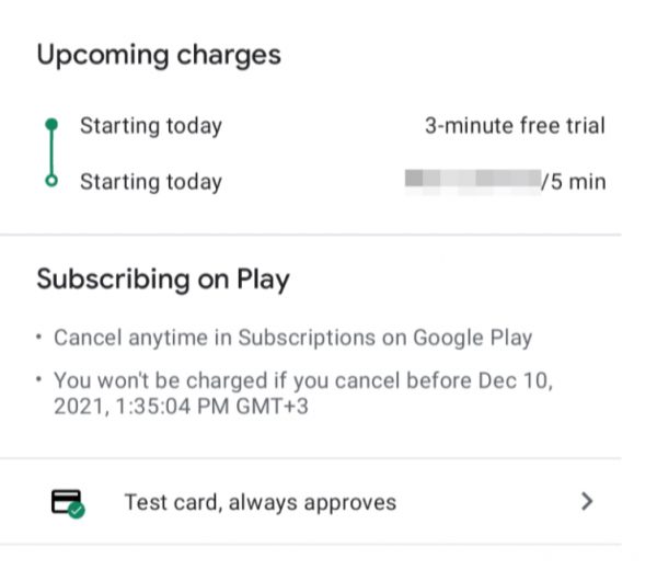 How to test subscriptions on Android