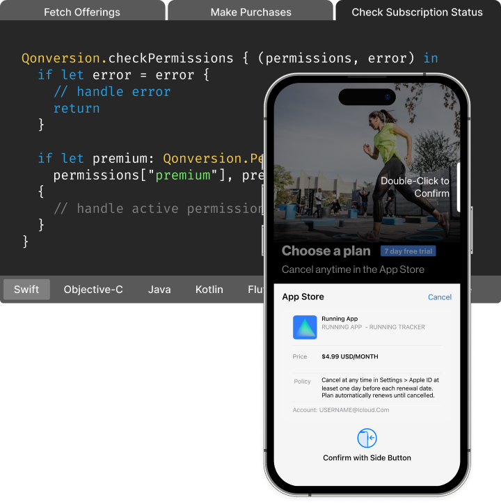 Qonversion – In-app Subscription Management for Mobile: iOS, Android, Stripe