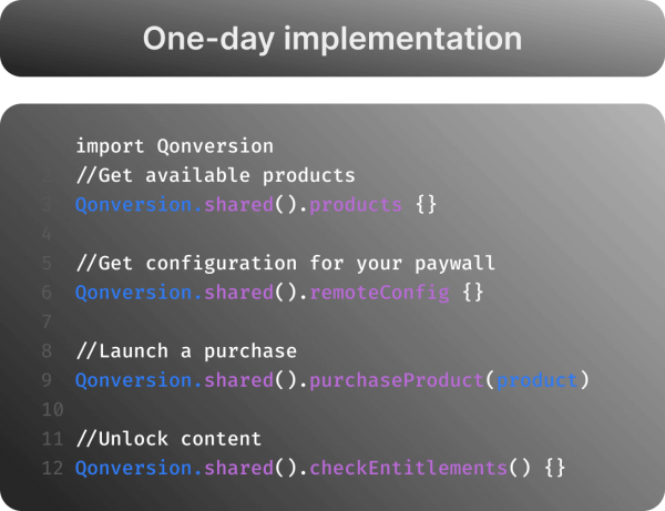 Qonversion – In-app Subscription Management for Mobile: iOS, Android, Stripe